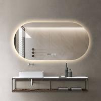 China Defogger LED Lighted Bathroom Mirror , Arched Backlit Mirror Customized Logo for sale
