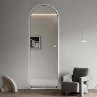 China LED Lighted Salon Mirror Full Length Metal Frame Bathroom Mirror Wall Mounted for sale