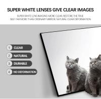 China 4mm Aluminum Frame Full Length Dressing Mirror Without Light Slim Bezel for sale