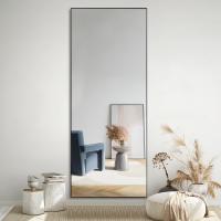 China 4mm Aluminum Frame Full Length Dressing Mirror Without Light Slim Bezel for sale