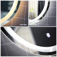 China Smart Modern Frameless LED Bathroom Mirror Explosion Proof LED Arch Mirror for sale