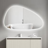 China Custom IP66 LED Bathroom Mirror Anti Fog Smart Dimming Vanity Mirror 1200mm for sale