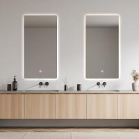 China Dimmable Backlit LED Bathroom Vanity Mirror Wall Mounted Bathroom Mirror With Light for sale