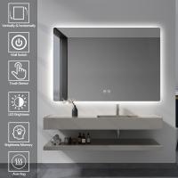China Dimmable Backlit LED Bathroom Vanity Mirror Wall Mounted Bathroom Mirror With Light for sale