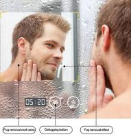 China Dimmable Bathroom Mirror Frameless Wall Defogger LED Mirror With Light Color Change for sale