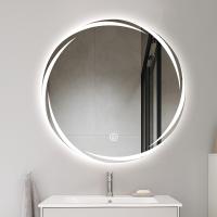 China Modern Round LED Bathroom Mirror 23.6-47.2 Inch Wall Mounted Anti Fog Waterproof Touch Switch for sale