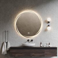 China Modern Round LED Bathroom Mirror 23.6-47.2 Inch Wall Mounted Anti Fog Waterproof Touch Switch for sale