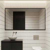 China Custom Large Metal Frame Bathroom Mirror 60x80cm 70x90cm 75x100cm 80x130cm for sale