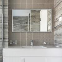China Custom Large Metal Frame Bathroom Mirror 60x80cm 70x90cm 75x100cm 80x130cm for sale