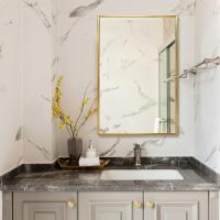 China Custom Large Metal Frame Bathroom Mirror 60x80cm 70x90cm 75x100cm 80x130cm for sale