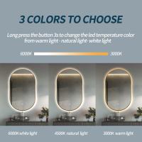 China Arched LED Bathroom Mirror Anti Fog IP44 IP66 Dimmable 3000K 6000K for sale