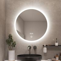 China IP54 Waterproof Round Modern Bathroom Mirror Anti Fog With Touch Sensor for sale