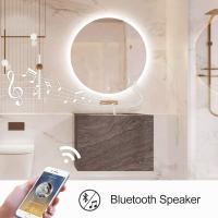 China IP54 Waterproof Round Modern Bathroom Mirror Anti Fog With Touch Sensor for sale
