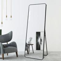 China Aluminum Alloy Framed Full Length Dressing Mirror Wall Mounted Floor Standing for sale