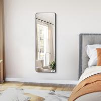China Aluminum Alloy Framed Full Length Dressing Mirror Wall Mounted Floor Standing for sale