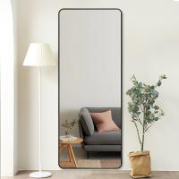 China Aluminum Alloy Framed Full Length Dressing Mirror Wall Mounted Floor Standing for sale