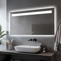 China Vanity Dimmable LED Bathroom Mirror , Lighted Wall Mounted Mirrors For Bathrooms for sale