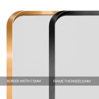 China Aluminum Frame Rectangular Full Length Dressing Mirror 5mm Explosion Proof Wall Mirror 50x150cm for sale