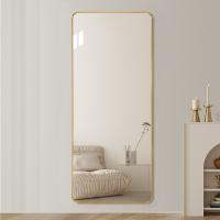 China Aluminum Frame Rectangular Full Length Dressing Mirror 5mm Explosion Proof Wall Mirror 50x150cm for sale