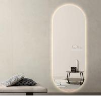 China Arched Full Length LED Bathroom Mirror Anti Fog Dimmable 3 Color 110-240V for sale
