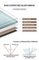 China Half Round LED Bathroom Mirror 60x80cm Anti Fog Waterproof Smart Makeup Vanity Mirror for sale