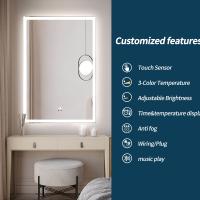 China IP44 Defogger LED Mirror   , LED Bathroom Vanity Mirror With Lights for sale