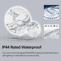 China Twin Circle Illuminated LED Backlight Bathroom Mirror IP44 For Hotel Villa Project for sale