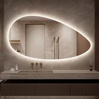 China Dimmable Irregular Shaped Bathroom Mirror Waterproof 20x31inch 24x39inch 28x51inch for sale