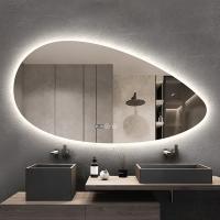 China Dimmable Irregular Shaped Bathroom Mirror Waterproof 20x31inch 24x39inch 28x51inch for sale