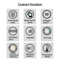 China IP44 Water Resistant LED Bathroom Mirror 60x80cm Anti-Fog Touch Control for sale