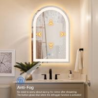 China LED Light Backlit Arch Bathroom Mirror , Asymmetrical LED Bathroom Mirror for sale