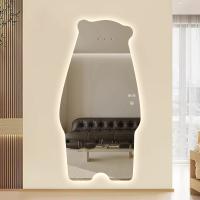China Full Length Frameless Contemporary Bathroom Mirrors Polished Edge for sale