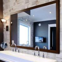 China PS Frame Farmhouse Style Floor Mirror Full Length Decorative Mirror Rectangle for sale
