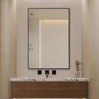 China Square Aluminum Alloy Framed Waterproof Bathroom Makeup Mirror Without Light for sale