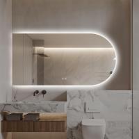 China Arch Smart LED Bathroom Mirror , LED Illuminated Backlit Bathroom Mirrors for sale
