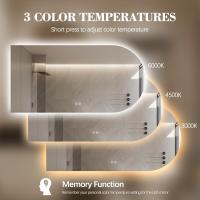 China Arch Smart LED Bathroom Mirror , LED Illuminated Backlit Bathroom Mirrors for sale
