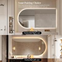 China Arch Smart LED Bathroom Mirror , LED Illuminated Backlit Bathroom Mirrors for sale
