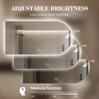 China Arch Smart LED Bathroom Mirror , LED Illuminated Backlit Bathroom Mirrors for sale
