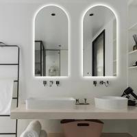 China Arch Smart LED Bathroom Mirror , LED Illuminated Backlit Bathroom Mirrors for sale