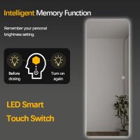 China xplosion Proof Frameless Backlit Bathroom Mirror Full Length Rectangle LED Bathroom Mirror for sale