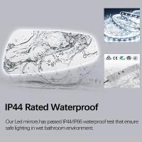 China Asymmetrical Backlit LED Bathroom Mirror 700x1510mm Anti Fog with Bluetooth Speakers for sale