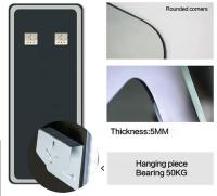 China Decorative Full Length Mirror With LED Lights , Dimmable LED Smart Bathroom Mirror for sale