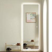 China Decorative Full Length Mirror With LED Lights , Dimmable LED Smart Bathroom Mirror for sale