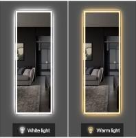 China Decorative Full Length Mirror With LED Lights , Dimmable LED Smart Bathroom Mirror for sale