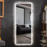 China Decorative Full Length Mirror With LED Lights , Dimmable LED Smart Bathroom Mirror for sale