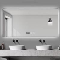 China Rectangle Smart Ultra Slim LED Bathroom Mirror With Bluetooth Speaker for sale