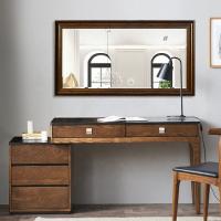 China Luxury Baroque Style Full Length Mirror With PS Frame / Copper Free Silver Glass for sale