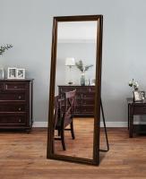 China Luxury Baroque Style Full Length Mirror With PS Frame / Copper Free Silver Glass for sale