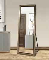 China Luxury Baroque Style Full Length Mirror With PS Frame / Copper Free Silver Glass for sale