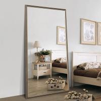 China Luxury Baroque Rectangular Bathroom Vanity Mirror 160x50cm PS Frame Copper-Free Silver Glass for sale